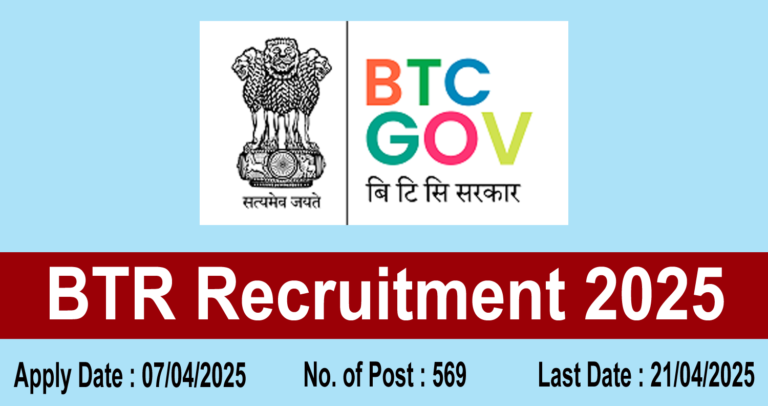 BTR Recruitment 2025 – Apply Online For 569 Grade III & Grade IV Posts ...